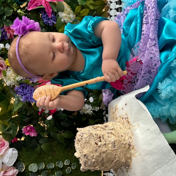 First Birthday Cake Smash Spoon First Birthday Photo Prop Personalized ...