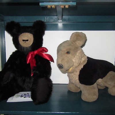 Handmade Teddy Bear, Jointed Teddy Bear, Stuffed Teddy Bear, Dressed ...