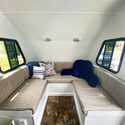 U-shaped Custom Dinette Seat Covers 6 That Transform Your Trailer ...