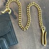 Solid Brass Key Chain Key Ring Brass Chains Wallet Chain Purse With ...