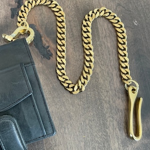 Solid Brass Key Chain Key Ring Brass Chains Wallet Chain Purse With ...