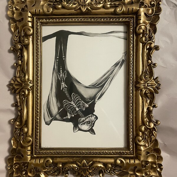 MONSTER MASH Watercolor Print on Paper, Art Print, Bat, Bats ...