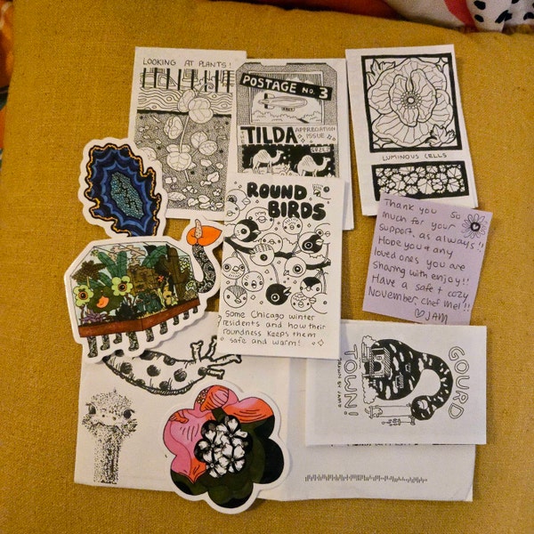 Paper Garden, Reversible Collage Zines - Etsy