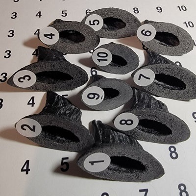 SQUARE NUMBERS 180 STICKERS Sequential 1 Square - Etsy