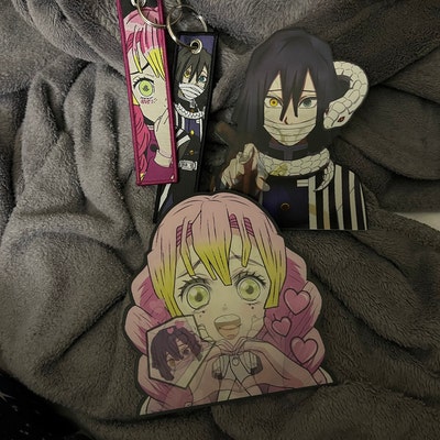 Anime Embroidered Jet Tag Keychain - Etsy