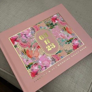 Wedding Guest Book Formal Wedding Hardcover Guestbook With - Etsy