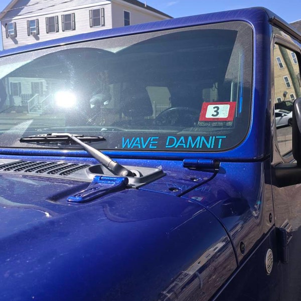 Wave Damnit Decal - Etsy