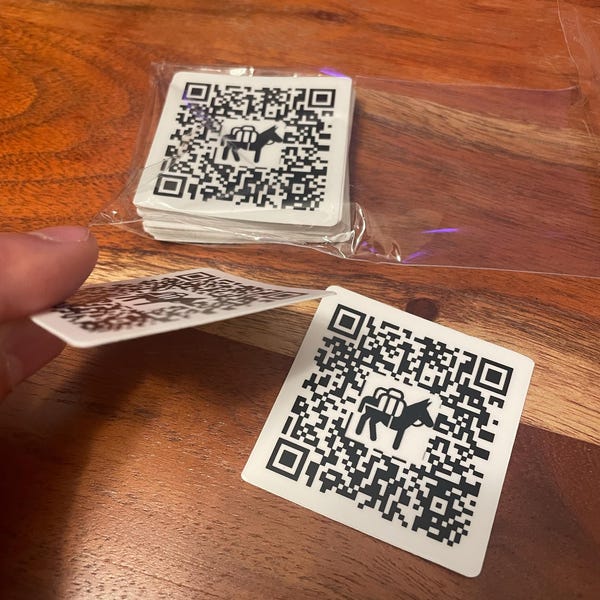 Custom QR Code Vinyl Clear Decal / Storefront Window Decal Sticker ...