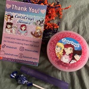 Bingsu Slushie Slime gamer Girl SCENTED Pink Crystal Clear Bingsu and ...