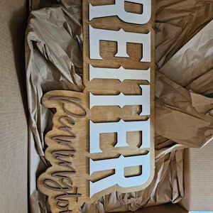 Personalized 3D Nursery Baby Name Sign Custom Wood Name Plaque ...