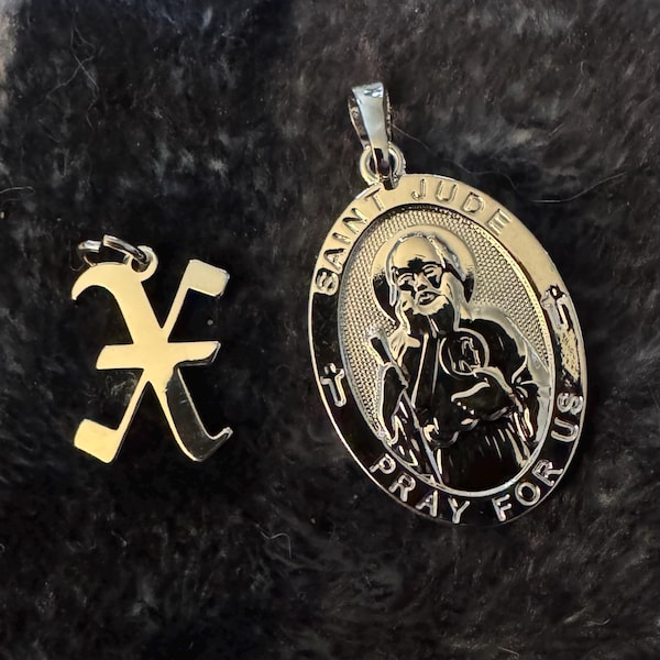 Saint Jude Charm Gold Medallion Charm, Gold Filled St Jude Religious ...