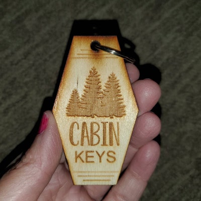 Cabin Keys, Wood Key Chain, Key Chain Accessories, the Cabin - Etsy