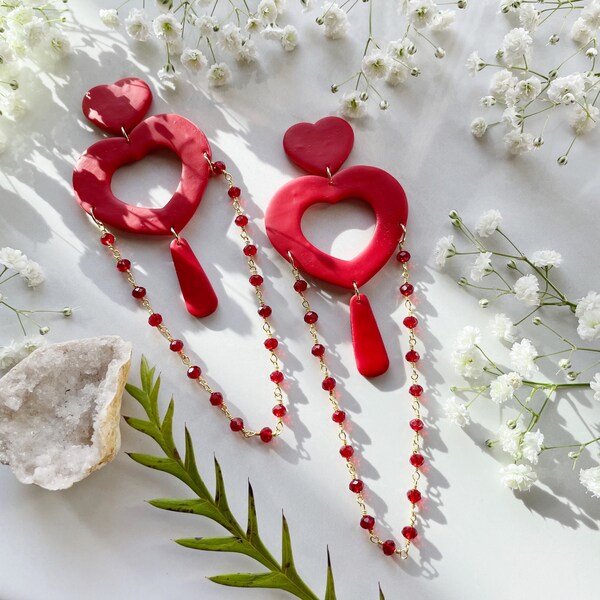 22k Gold Plated Ruby Red Rosary Chain, Cranberry Red 4 Mm Chains CH ...