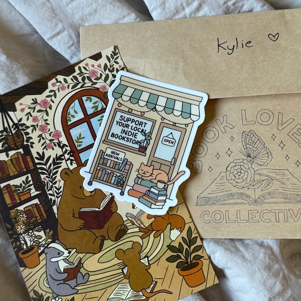 Dinosaur Holding Book Stack Sticker, Cute Bookish Stickers, Kindle ...