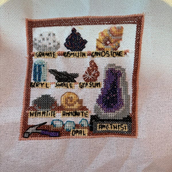 Geology Rock Collection Cross Stitch Pattern PDF Instant Download - Etsy