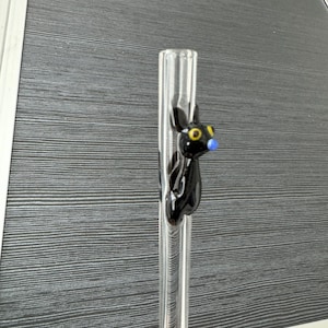Double Mushroom GLASS STRAW Boba Straws Smoothie Straws - Etsy