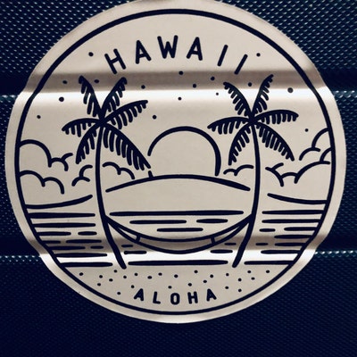Hawaii Sticker Hawaii Decal Multiple Sizes Bumper Sticker Water Bottle ...