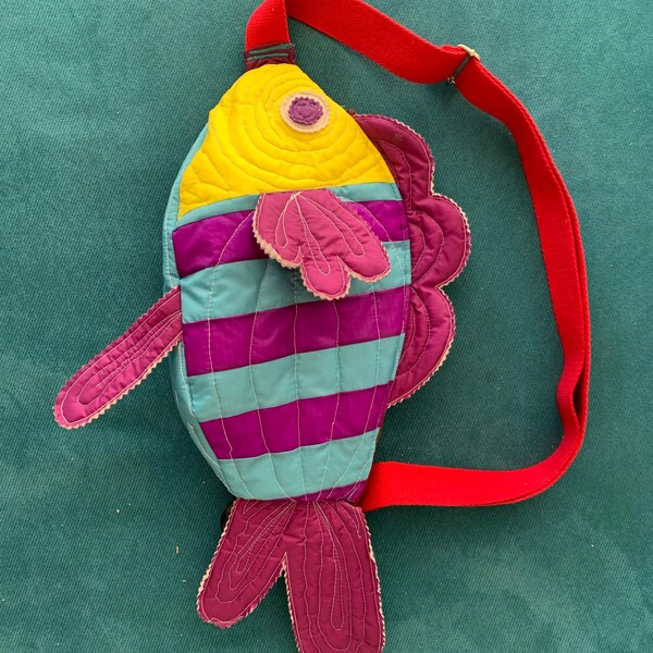 Fish Bag PDF Sewing Pattern - Swim Along Crossbody - Sling Bag/fanny ...