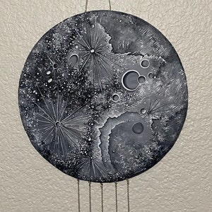 Full Moon Wall Hanging Moon Decor Ceramic Wall Hanging - Etsy