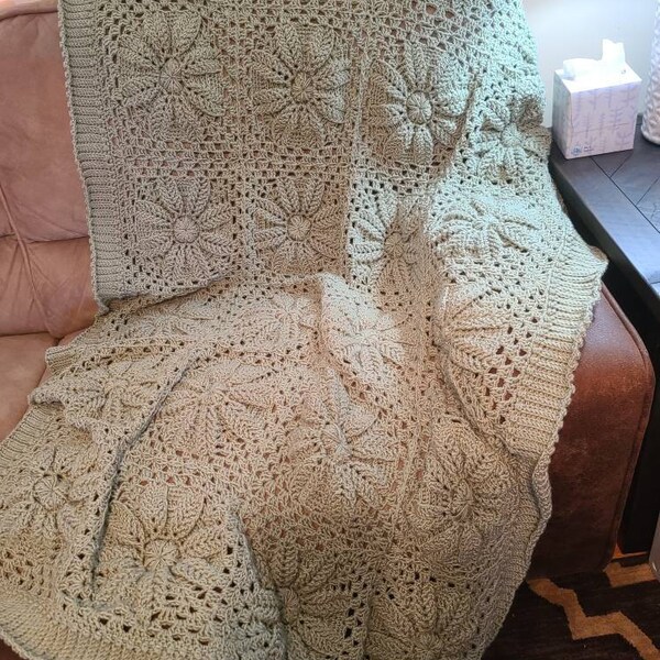 CROCHET PATTERN Thyme to Crochet Afghan Make to Any Size PDF Download ...
