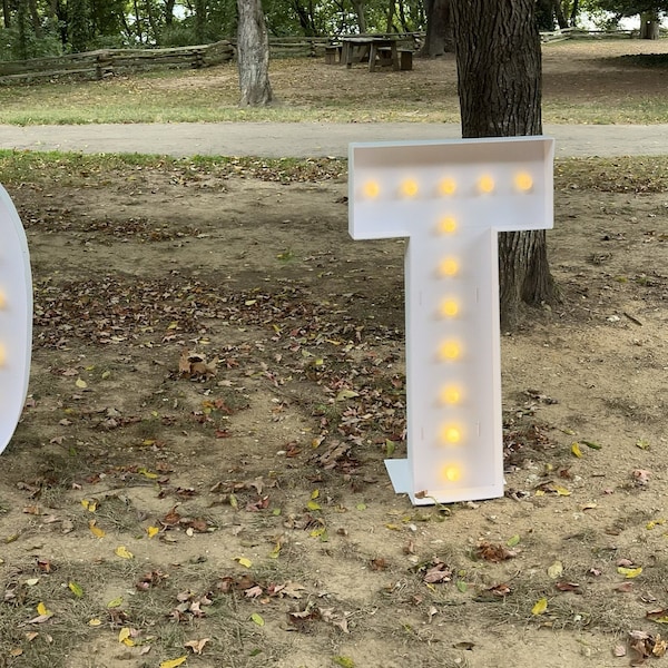 4FT DIY Marquee Light up Letter (A-Z) | Foam Board Large Letter Pre-cut ...