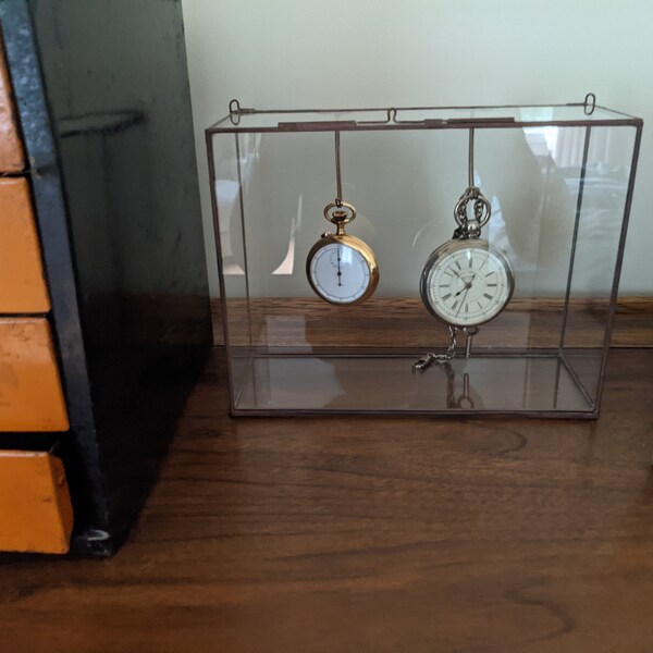 Triple or Quad Wall Hanging Shadow Box for Pocket Watches - Other Sizes ...