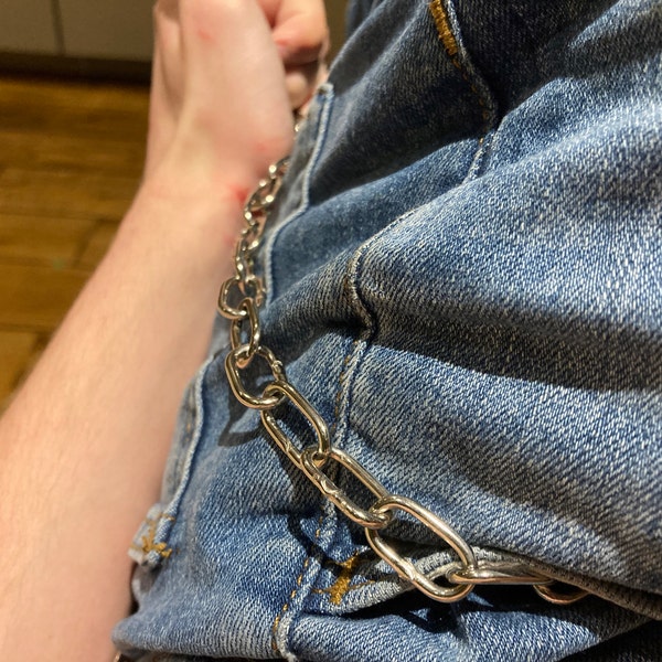 Wallet Chain With O-ring, Belt Chain, 90's Trouser Chain, Pants ...