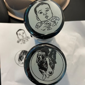 Face Stamp / Make the Stamp in Your Likeness / Custom Portrait Stamps ...
