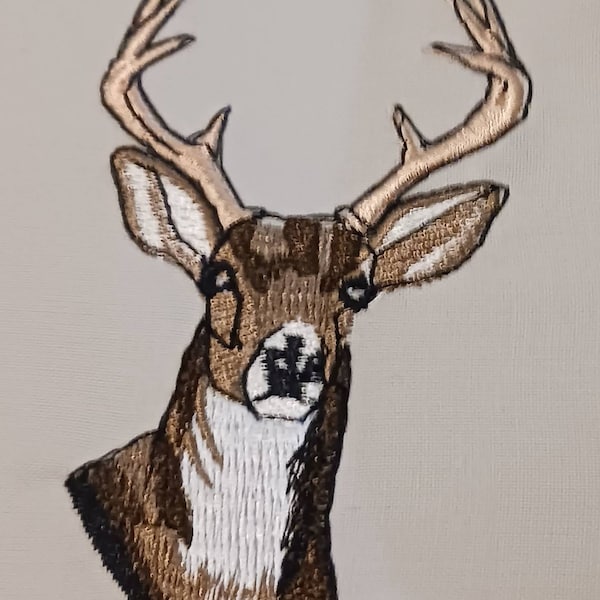 Buck Deer Head - Machine Embroidery Design, Embroidery Designs, Machine ...