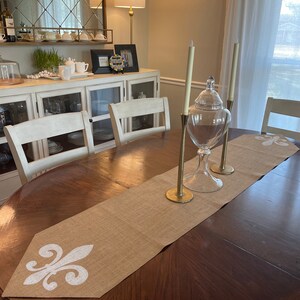 Burlap Table Runner With Ties Wedding Runner Holiday Decorating Home ...