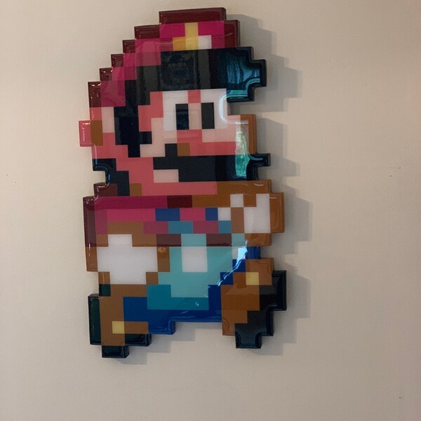 Solid Wood Pixel Game Art Dr. Mario Germs & Pills 6 Piece Set - the 3A ...