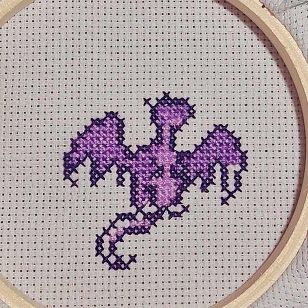 Dragon Cross Stitch Pattern - Dragon Jar Cross Stitch - Dragon ...