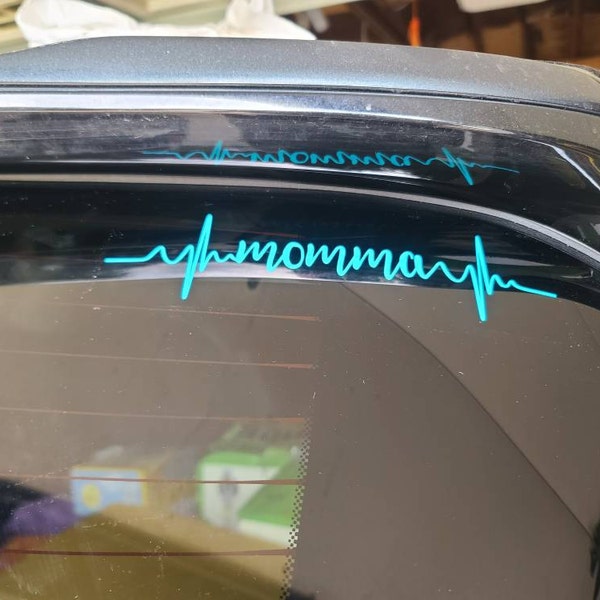 Custom Heartbeat Vinyl Decal Car Decal Heart Beat Decal Heart Sticker ...