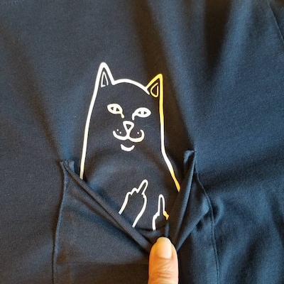 Cat Flipping off SVG Instant Download - Etsy