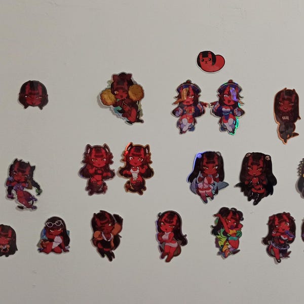 Meru the Succubus 3-4 Inch Stickers - Etsy