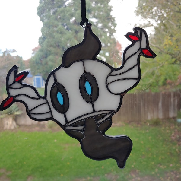 Stained Glass Gengar Inspired Suncatcher - Etsy
