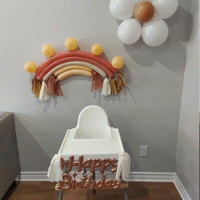 Boho Rainbow Balloon Kit Boho Birthday Balloons Muted Colours Balloons ...