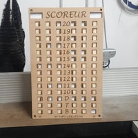 Darts Scoreboard for Cricket - Digital Files for Laser Cutting Only ...