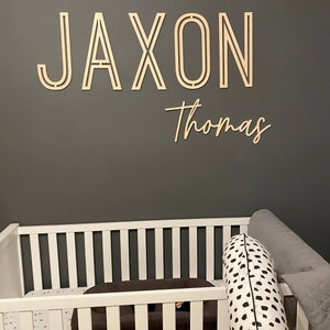 Stacked Custom Name Sign Wood Name Sign Nursery Sign - Etsy