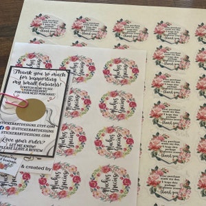 35 Thank You Stickers, Happy Mail Labels, Packaging Stickers, Best Mail ...