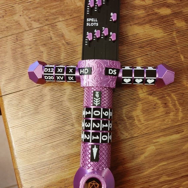 Dnd Character Stat Tracker Sword Extension (only) - Etsy