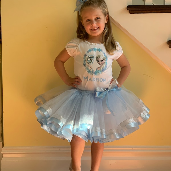 Birthday Baby Tutu Set, Girls Princess Dress, Personalized T-shirt and ...