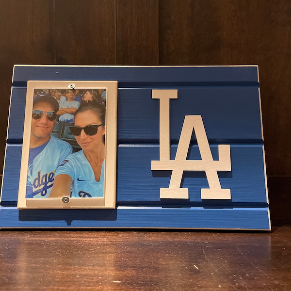 Los Angeles LA Dodgers Picture Frame Holds 4"x6" Photo, Decor - Etsy