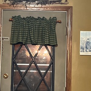 Black and White Buffalo Check Valances Homespun Valance Farmhouse ...