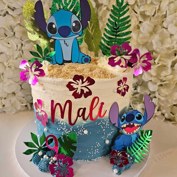 Stitch Cake Topper Set - Etsy UK