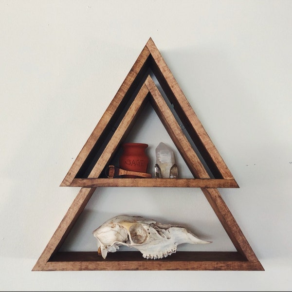 The Original Stacked Triangle Shelf. Geometric Shelf. Modern Shelf ...