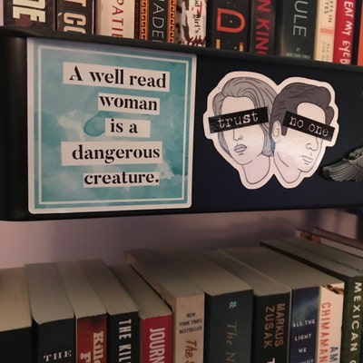A Well Read Woman is a Dangerous Creature, Feminist Sticker, Best ...