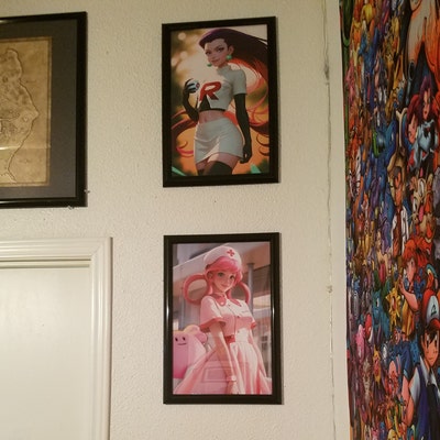 Jessie Team Rocket Poster Pokemon Poster Gaming Gift Video Game Wall ...