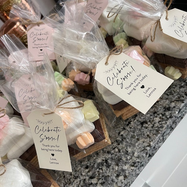 S'mores Party Favor Kits, Celebrate Smore, Rustic Wedding Favor Tag ...