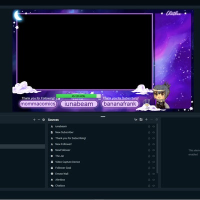 PK-4 / ANIMATED Twitch Stream Package / GOLDEN Night Theme / Sky ...